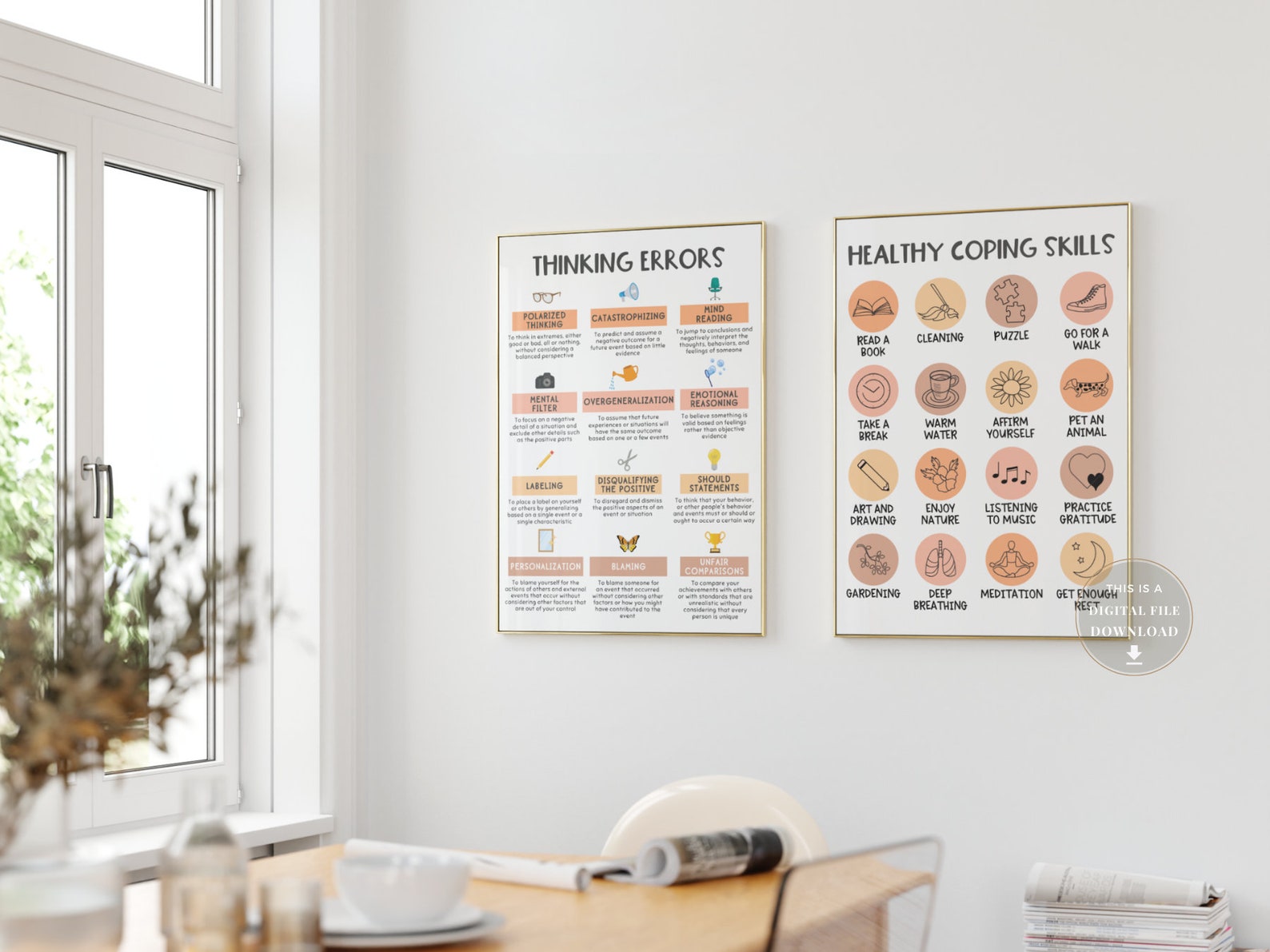 20 Boho Therapy Office Decor Mental Health Poster School - Etsy