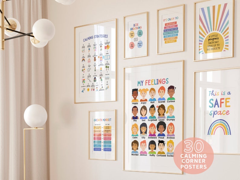 30 Calm Down Corner Posters Sign Kit Calming Decor Print - Etsy