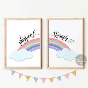 20 Physical Therapy Poster Office Decor PT School Therapist Wall Art ...