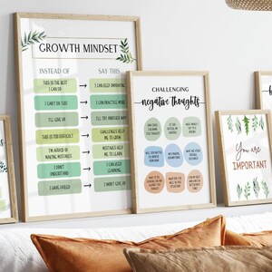 20 Therapist Office Decor Social Worker Posters Therapy Wall Art ...