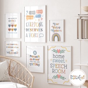 20 Speech Therapy Room Posters SLP Decor Language Pathologist Prints ...