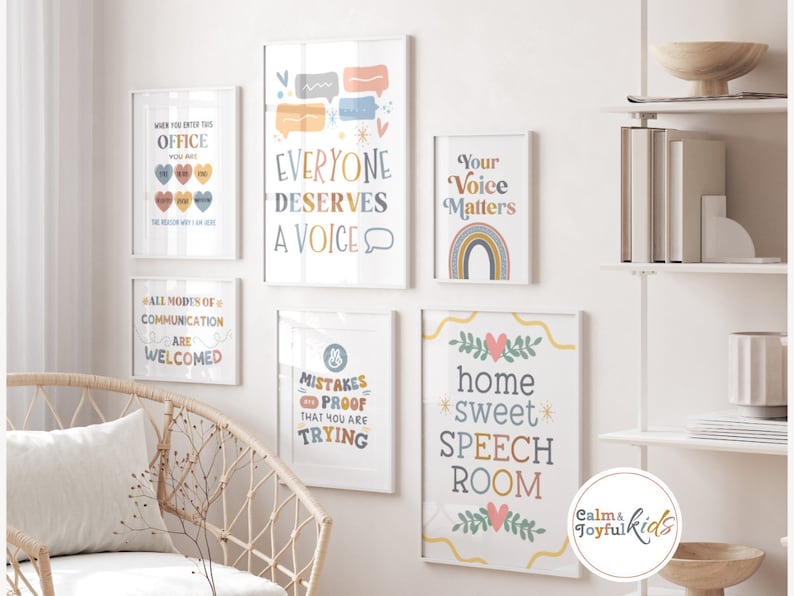 20 Speech Therapy Room Posters SLP Decor Language Pathologist Prints ...