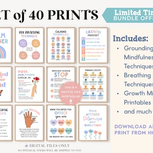 40 School Counselor Sign Posters Therapist Office Decor Social Worker ...