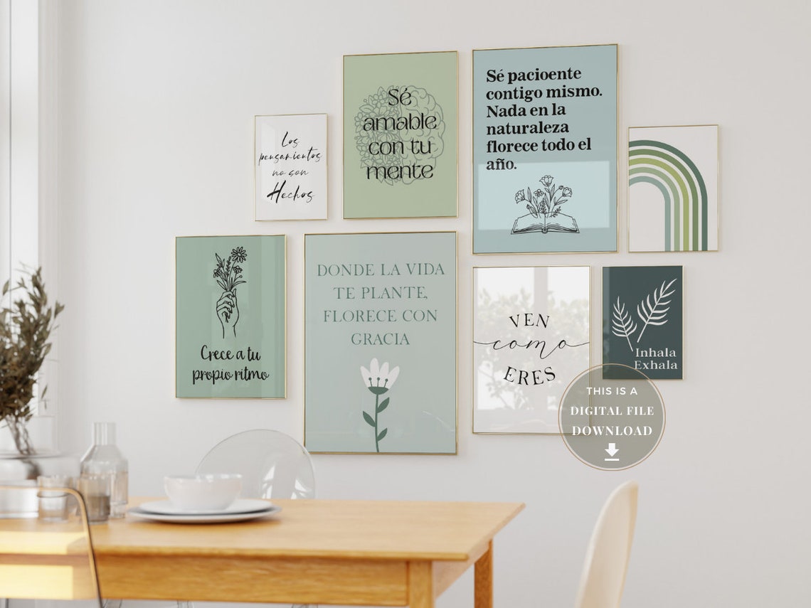 16 Spanish Therapy Prints Therapist Office Decor Counseling Posters ...