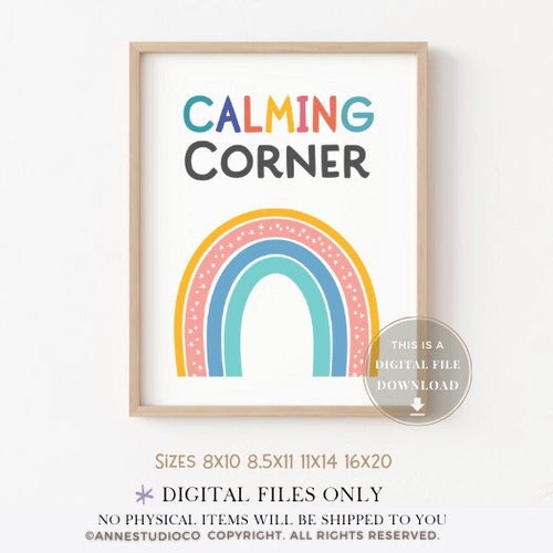 Calm Corner Decor Printables School Counselor Posters - Etsy