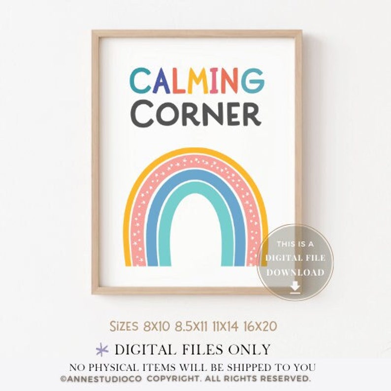 Calm Corner Decor Printables School Counselor Posters - Etsy