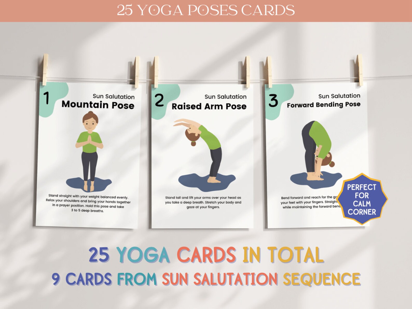 25 Yoga Poses Cards Social Emotional Learning Posters Bulletin - Etsy