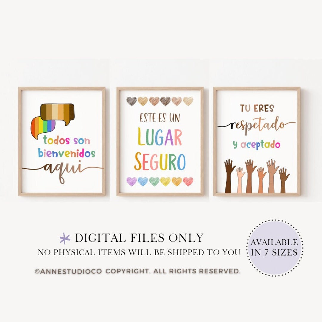 Spanish Diversity School Counselor Office Decor Posters in Psychologist ...