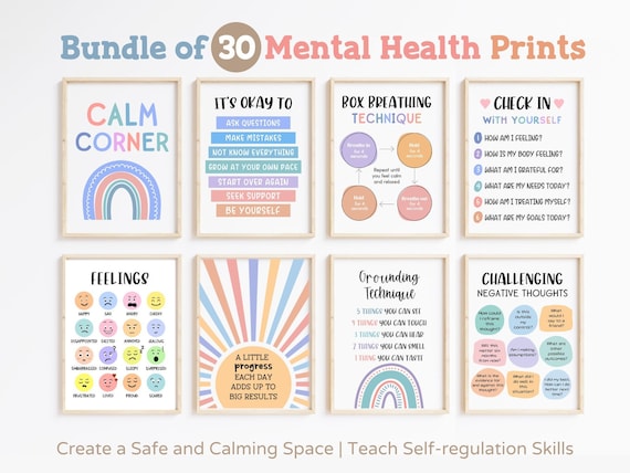 30 Social Emotional Learning Posters Kids SEL School Counselor - Etsy