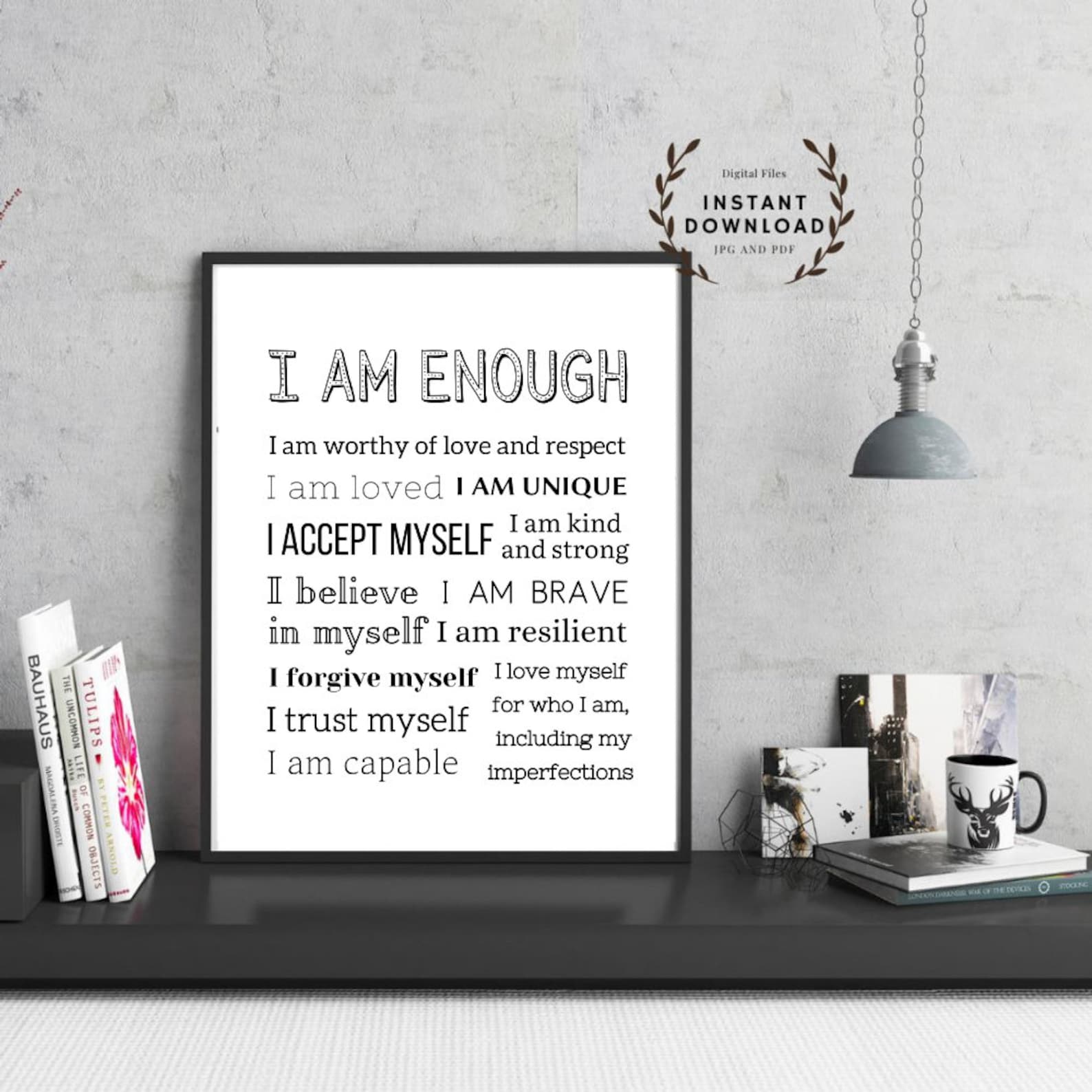 Affirmations School Social Worker Office Counseling Wall Art - Etsy