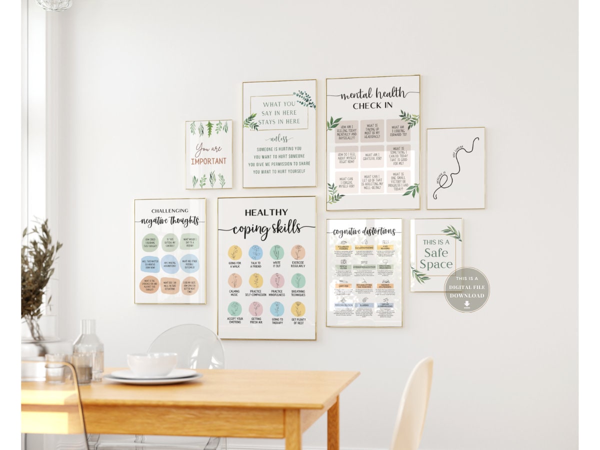 Set 18 Counseling Posters Office Decor Counselor Bundle - Etsy