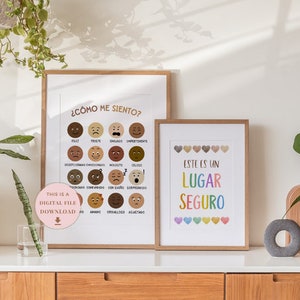 12 Spanish Diversity School Counselor Office Decor Psychology Posters ...