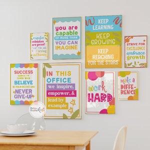 10 Principal Office Decor School Wall Art Posters Assistant Principal ...