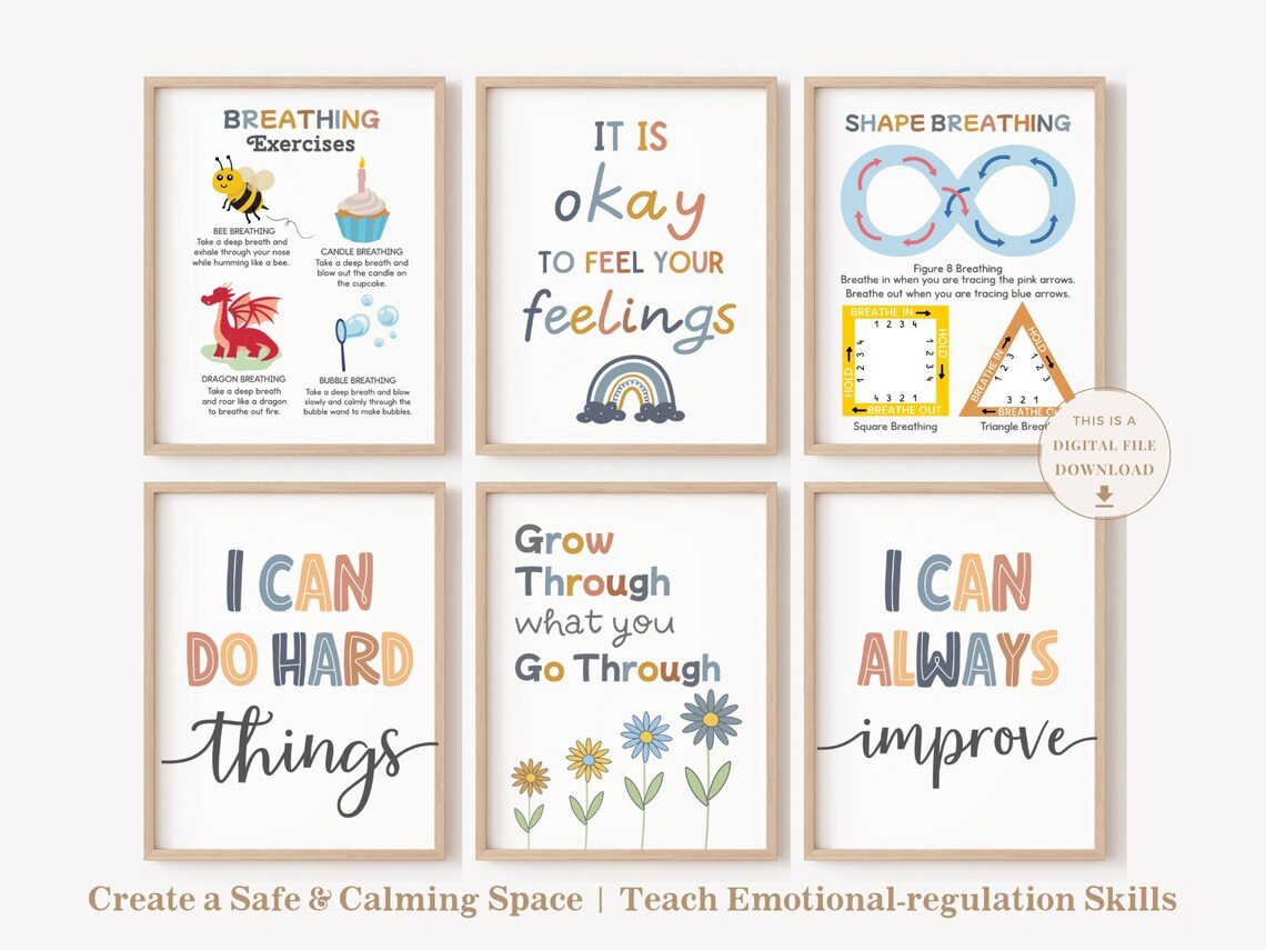 28 Social Emotional Learning Posters Kids SEL School Counselor - Etsy