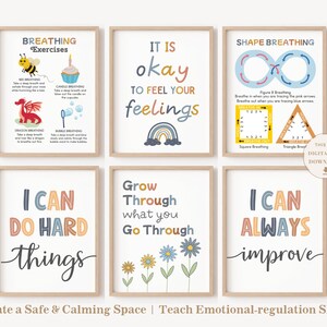28 Social Emotional Learning Posters Kids SEL School Counselor Office ...