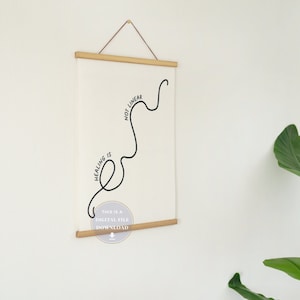 Healing is Not Linear Psychologist Office Decor School Counselor Wall ...