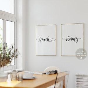 10 Speech Language Pathologist Poster Decor Therapy Wall Art SLP Office ...