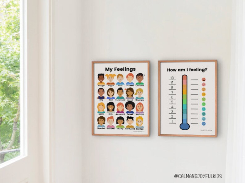 10 Feelings Posters School Counseling Office Decor Counselor | Etsy