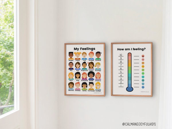 10 Feelings Posters School Counseling Office Decor Counselor | Etsy