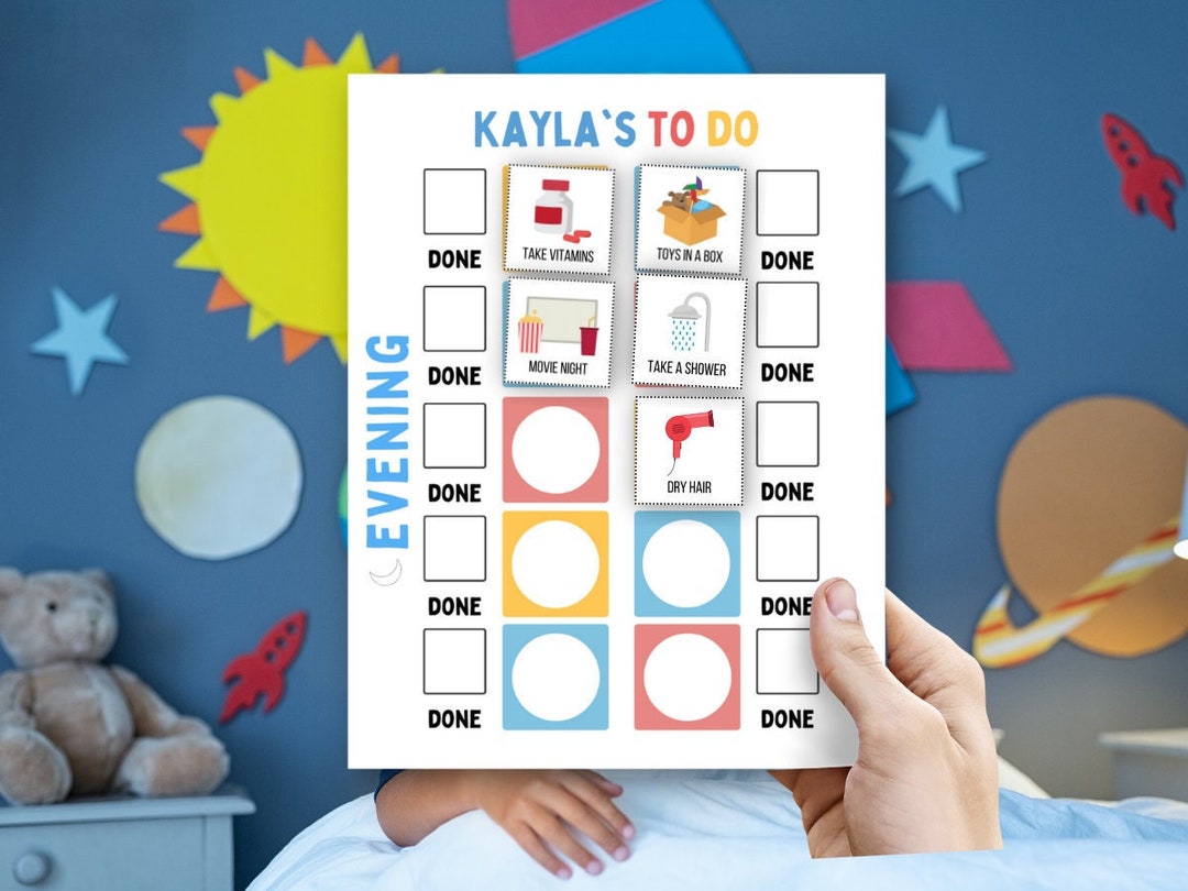 170 Homeschool Routine Cards Bedtime Chart for Toddler Preschool Chore ...