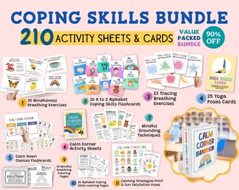 Mindfulness Coping Skills Cards - Etsy