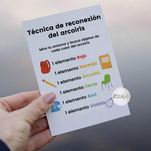 15 Spanish Anxiety Coping Skills Cards Grounding Technique Kids for ...