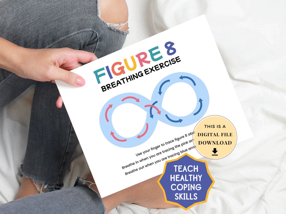 30 Breathing Exercises Poster Cards Mindful Coping Skills SEL - Etsy