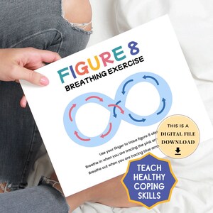 30 Breathing Exercises Poster Cards Mindful Coping Skills SEL ...