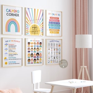 40 Calm Down Corner Printable SEL Posters Calming Print Decor Kit ...