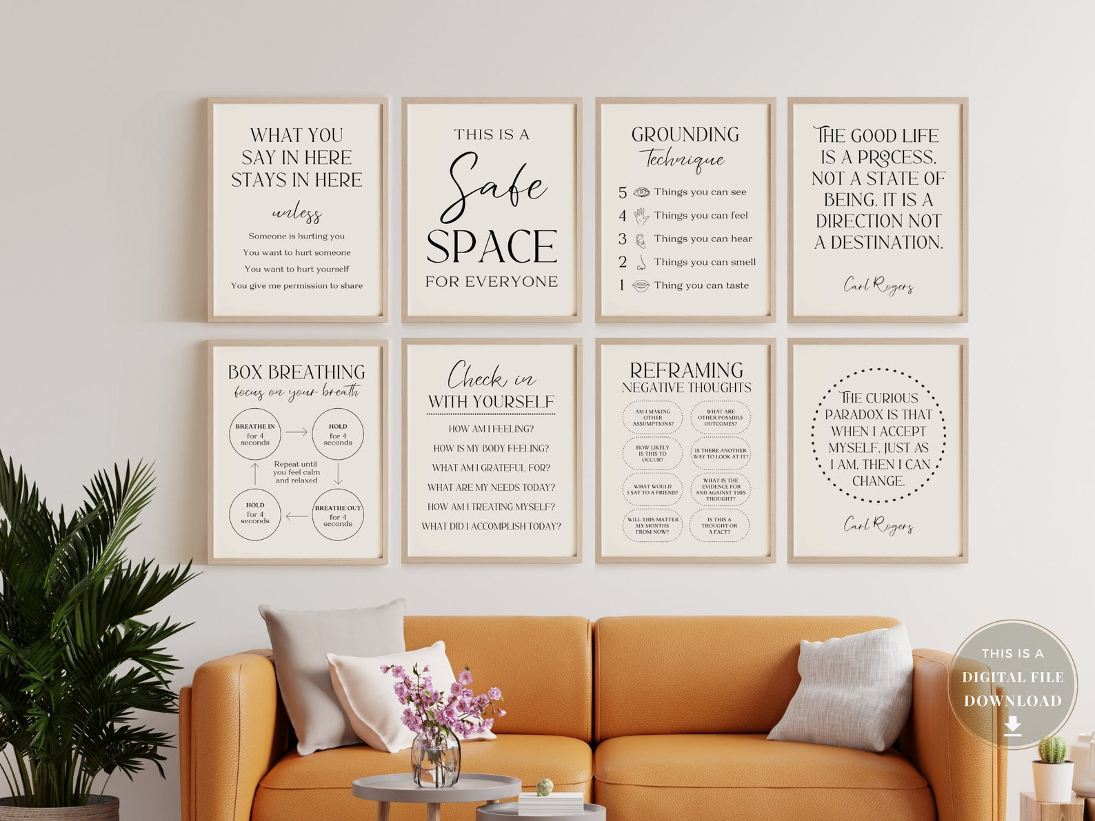 14 Mental Health Poster Bundle Counselling Office Decor - Etsy