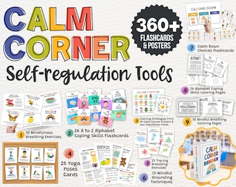Zones of Self-regulation Coping Skills Cards, Feelings Charts, School ...