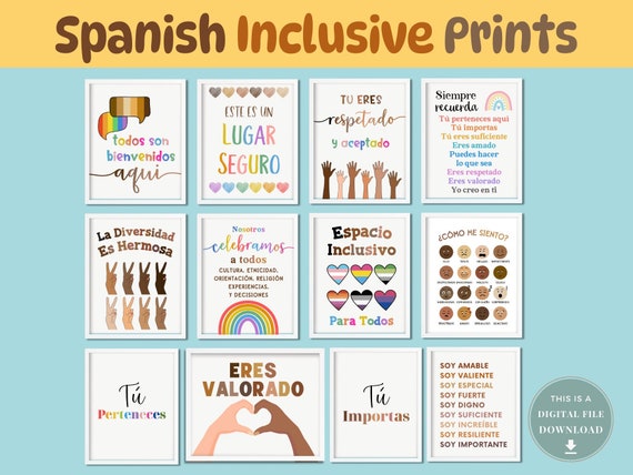 Spanish Classroom Posters Bundle Decor Class Signs Teacher - Etsy
