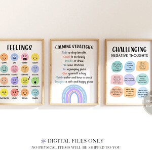 20 School Counseling Signs Posters Therapy Office Decor Counselor Wall ...