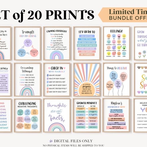 11 Boho School Psychology Office Decor Social Worker Poster - Etsy