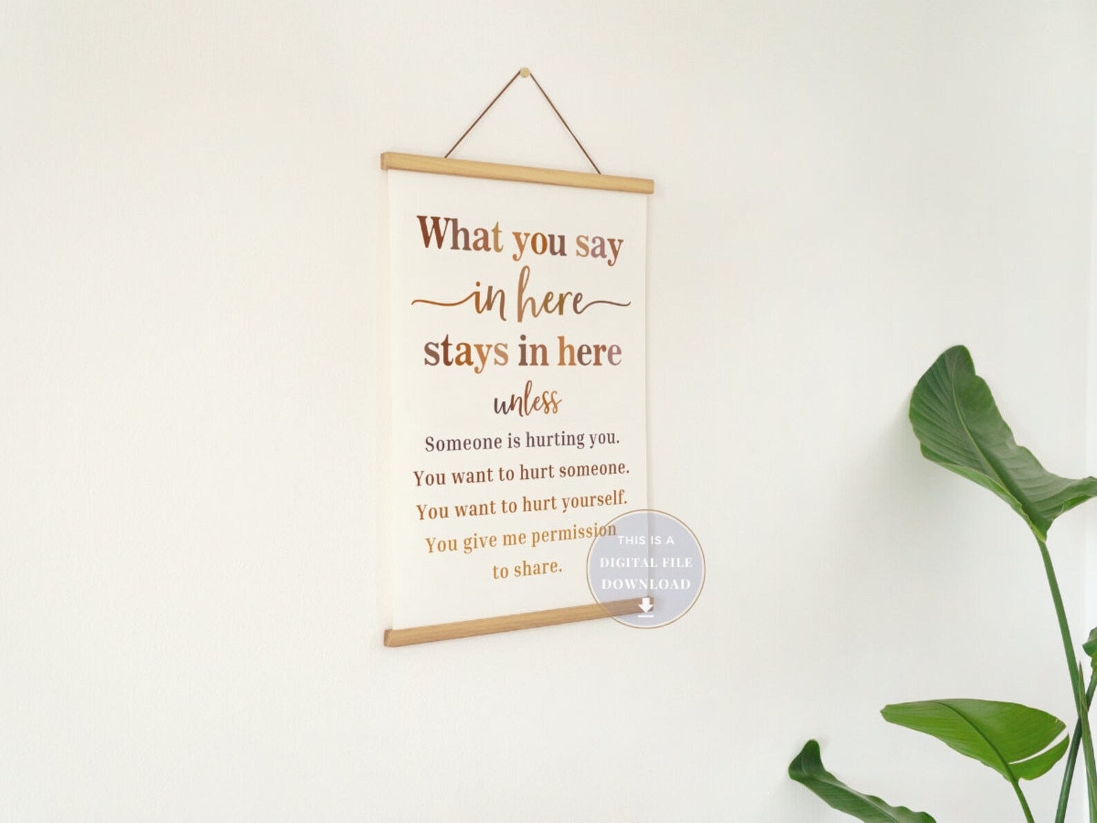 What You Say in Here Stays in Here Poster Confidentiality Sign - Etsy