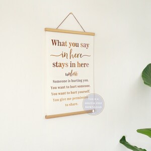 What You Say in Here Stays in Here Poster Confidentiality Sign Print ...