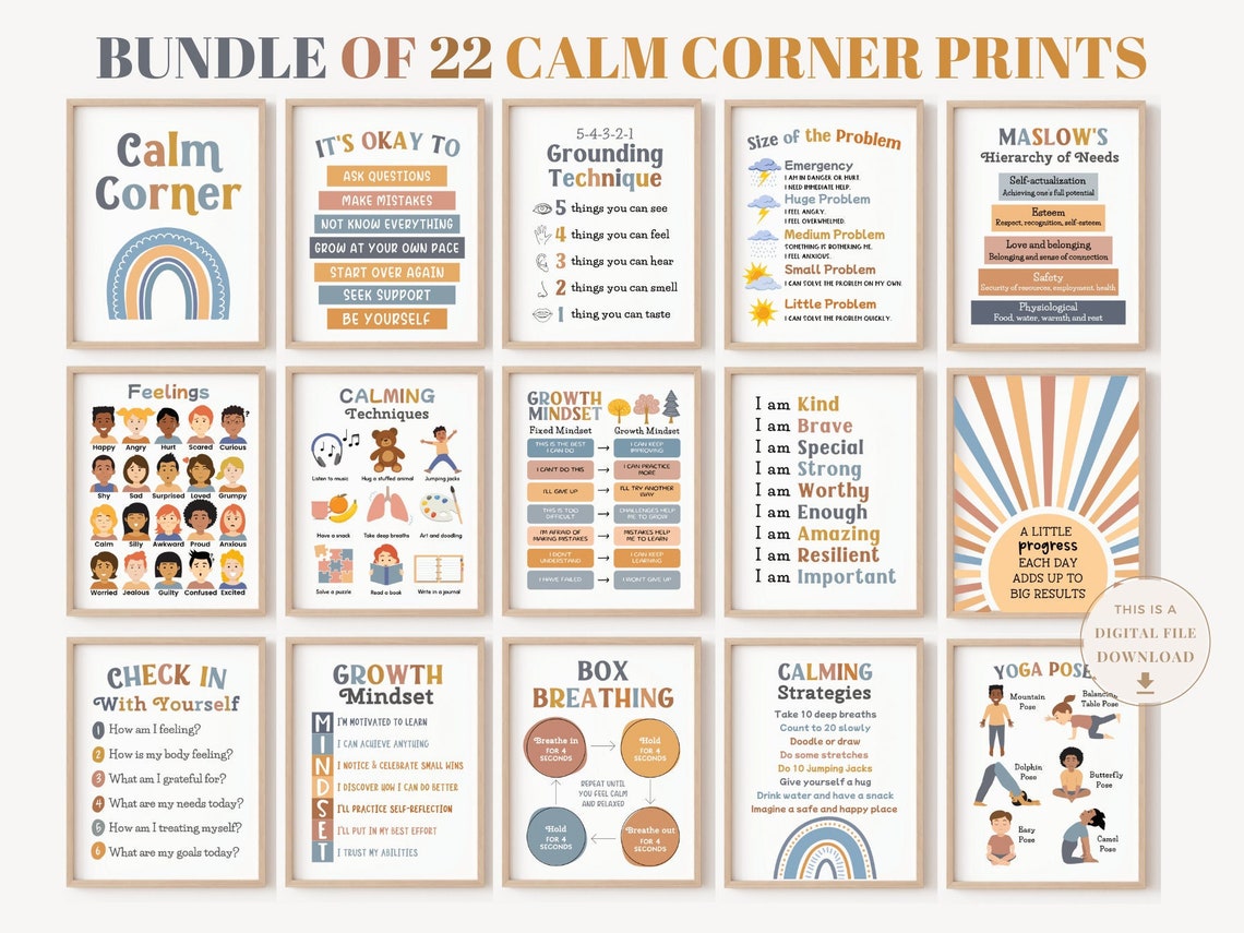 22 Boho Counseling Posters School Counselor Office Decor - Etsy