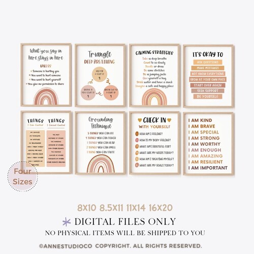 Bundle Set School Counselor Office Decor Counseling Posters - Etsy