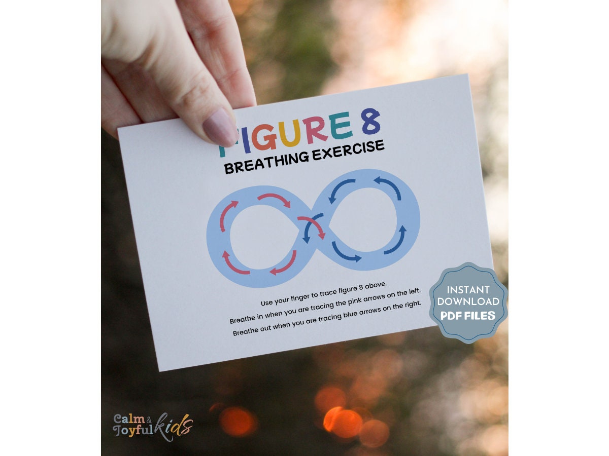 30 Mindfulness Breathing Cards Poster for Kids Mindful - Etsy