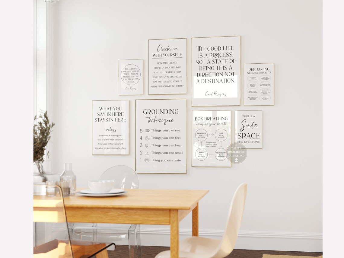 Bundle 8 Therapy Office Decor Therapist Poster Counseling Wall - Etsy