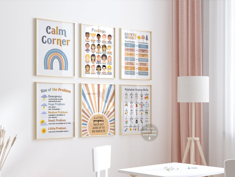 40 Calming Corner Posters Preschool Toddler Coping Skills Kids - Etsy