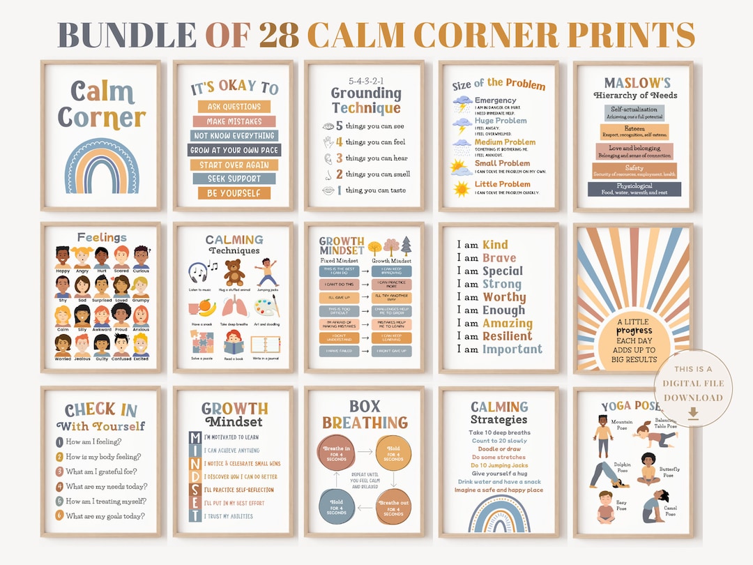 28 Social Emotional Learning Posters Kids SEL School Counselor Office ...