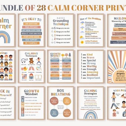 30 Social Emotional Learning Posters Kids SEL School Counselor - Etsy