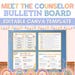 Meet the Counselor Editable Bulletin Board School Counseling Newsletter ...