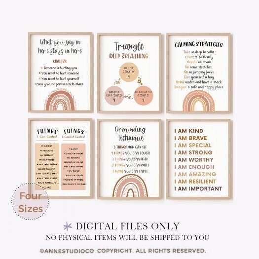 Boho School Counselor Office Decor Counseling Poster Social - Etsy