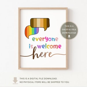 Inclusion School Counseling Office Decor Posters Counselor Wall Art ...