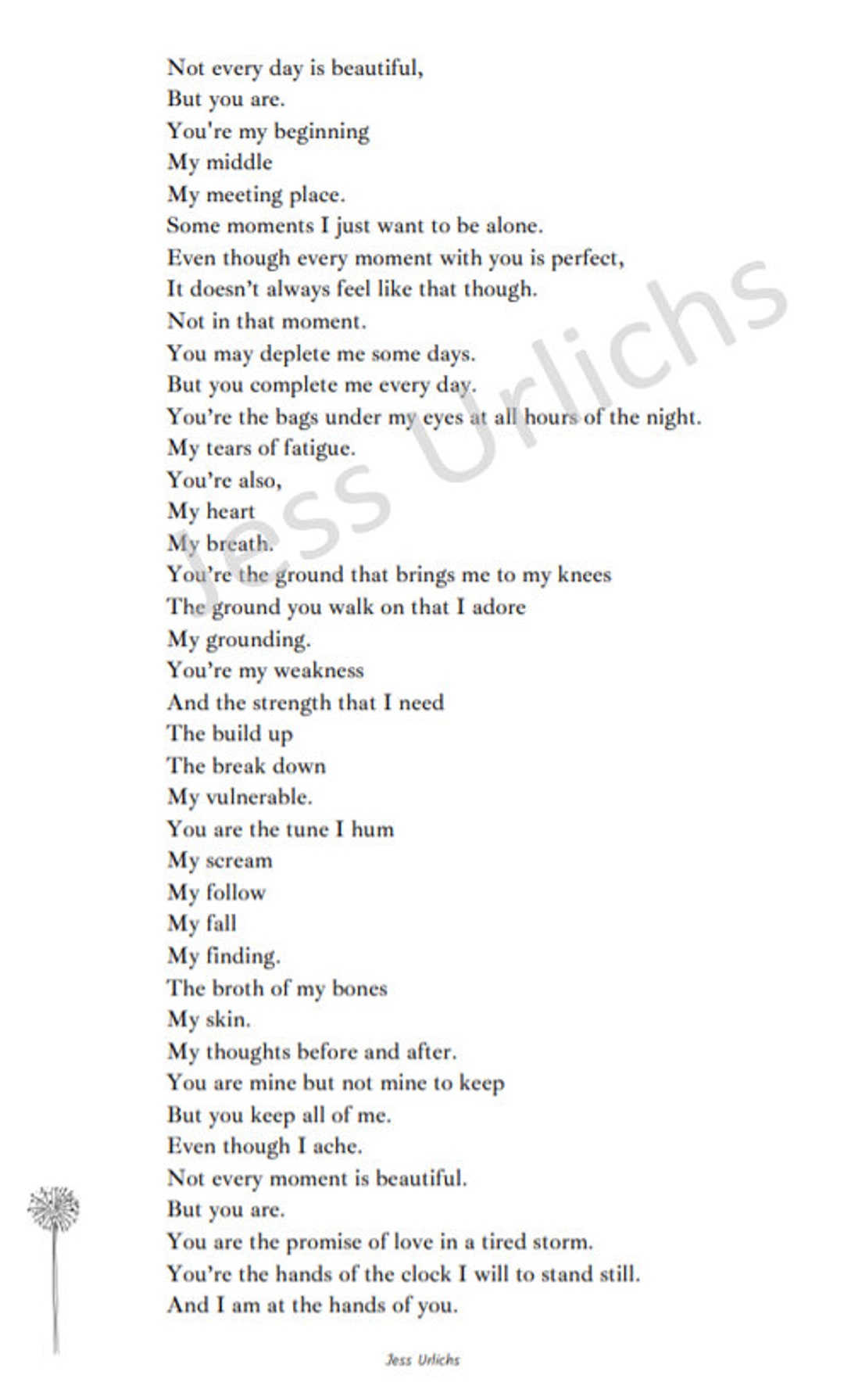 Not Every Day is Beautiful, but You Are Poem - Etsy