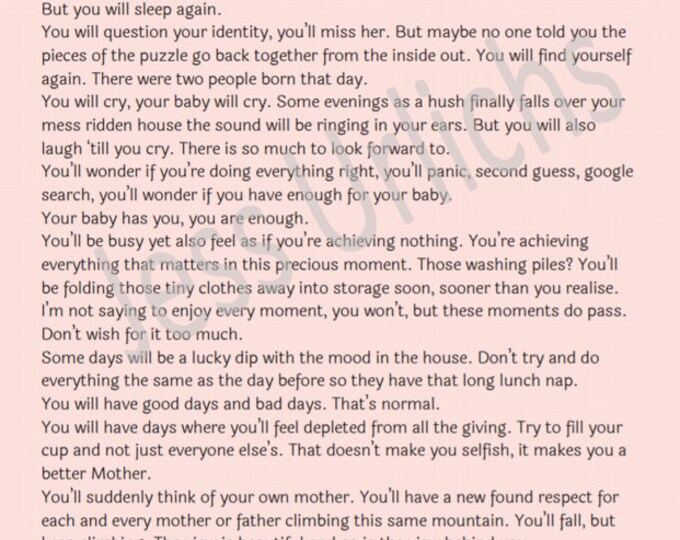 Postpartum is Forever Poem - Etsy Canada