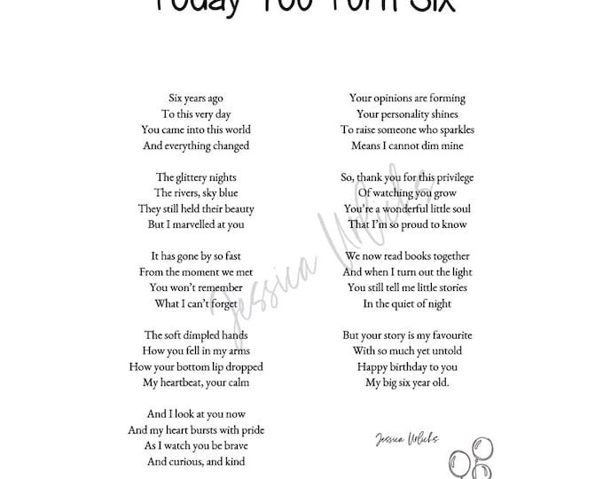Year 6 Leavers Poem - Etsy
