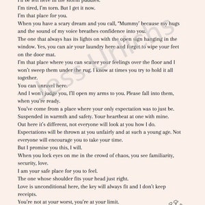 I'm Your Safe Place Poem - Etsy